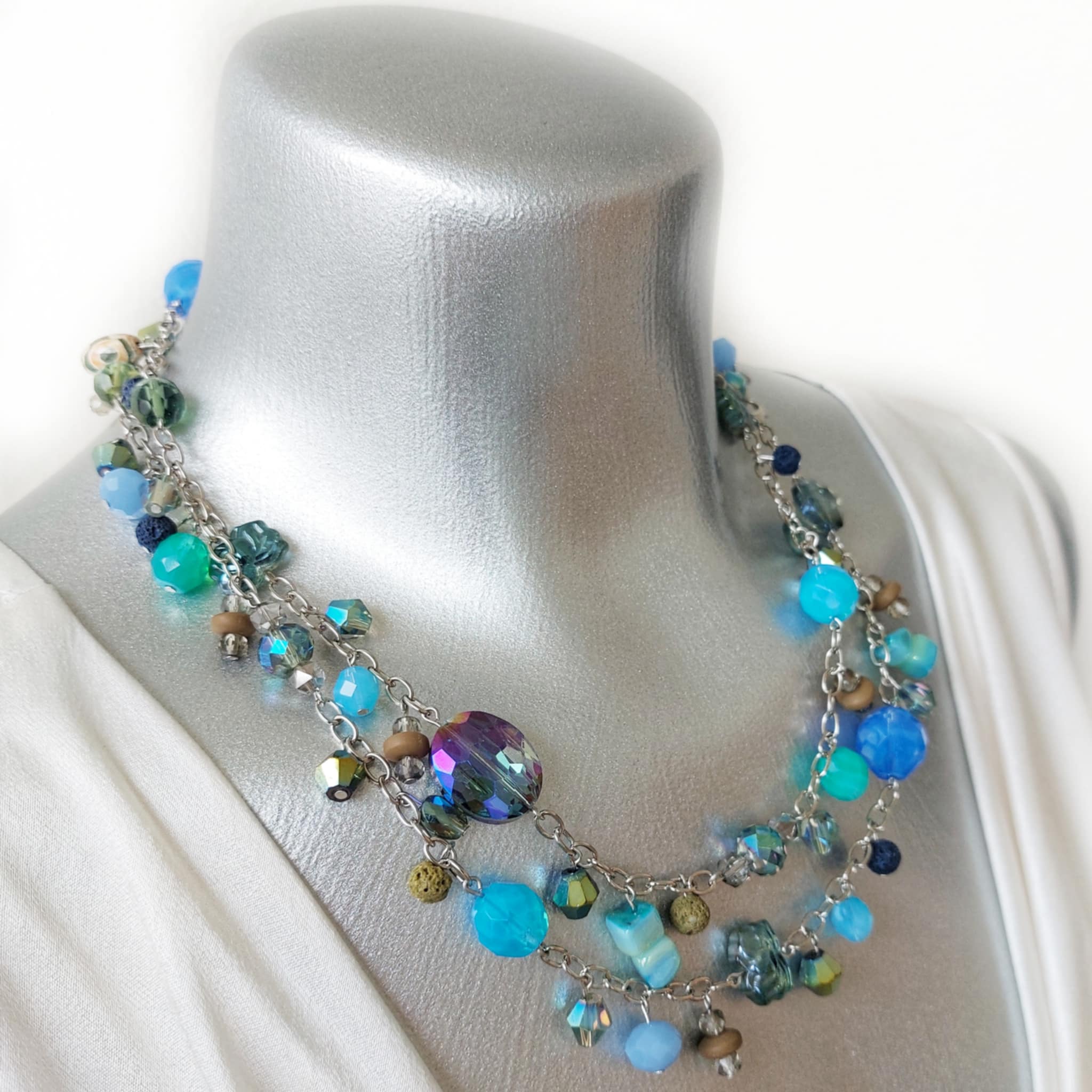 adventure – chain long strand necklace | glamjulz