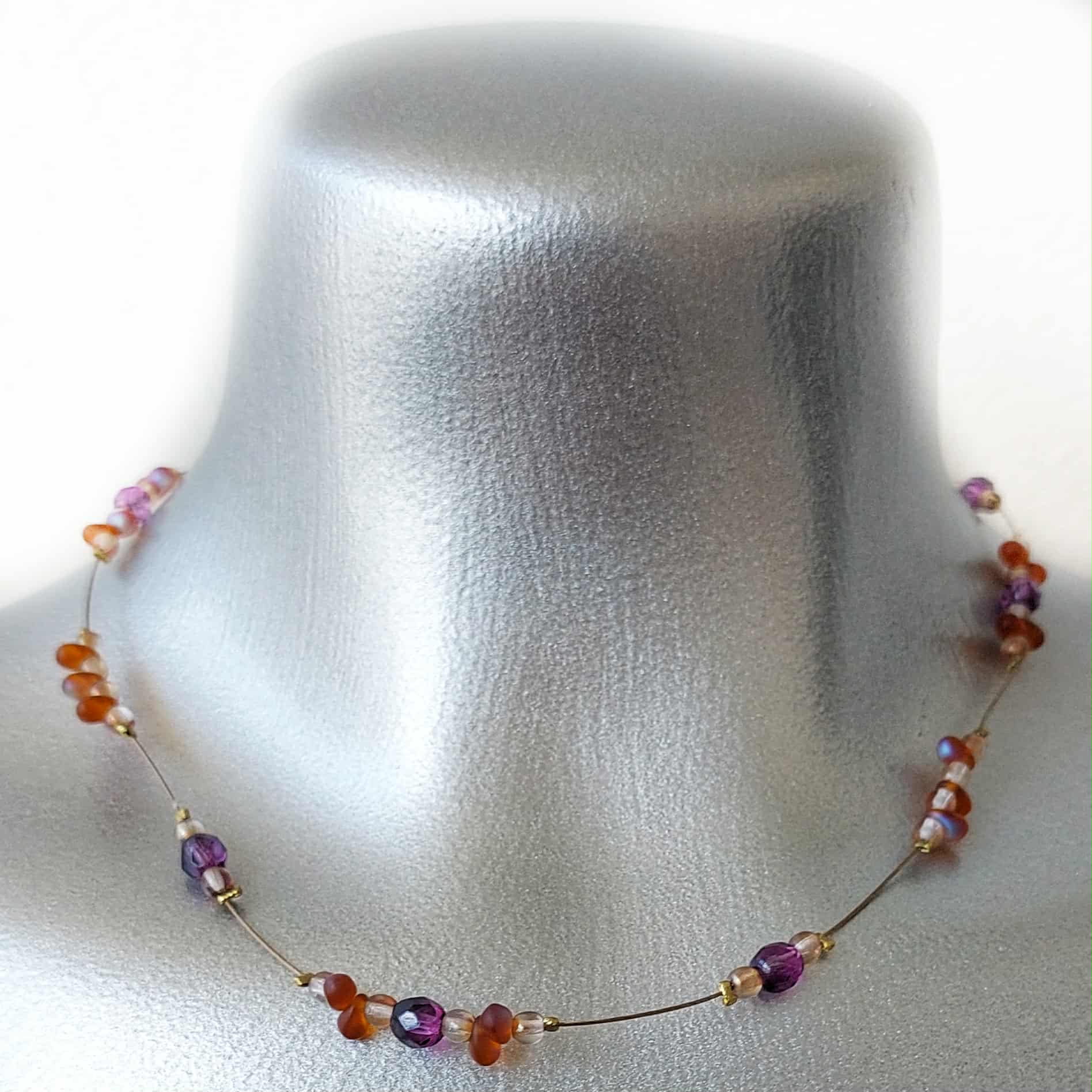 vintage julz – circa 1999 – floating necklace – earthy | glamjulz